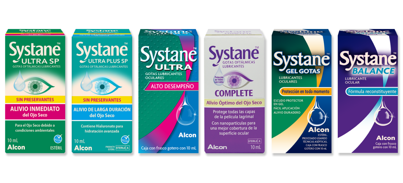 Conozca la familia SystaneTM Diseñada para todas las necesidades del ojo seco | Alcon Chile