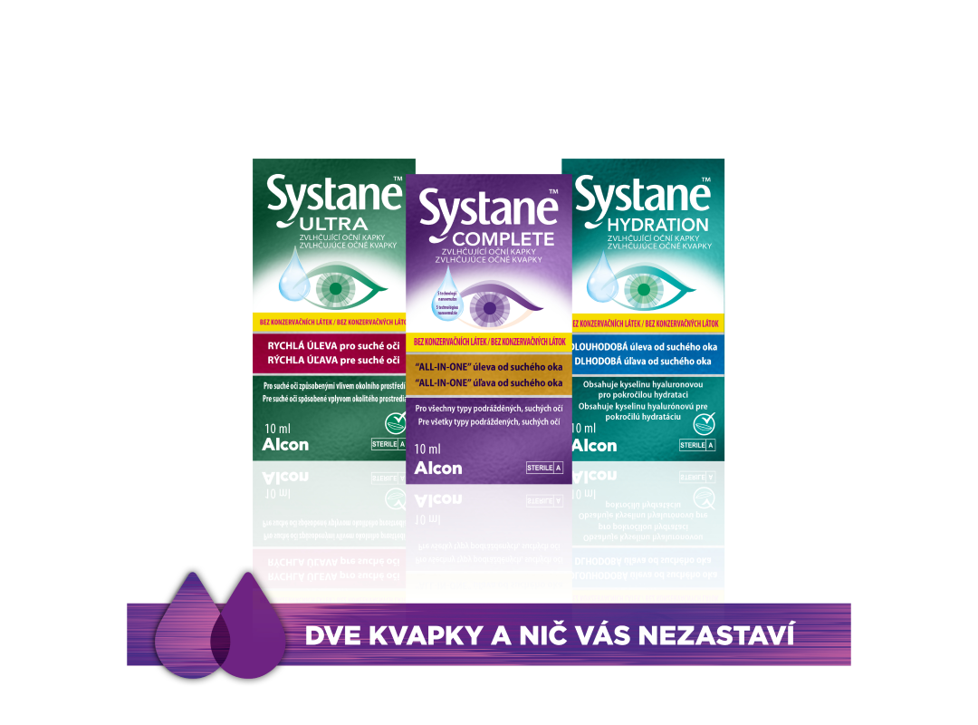 Kvapky, gély a zariadenia na liečbu suchých očí | Alcon